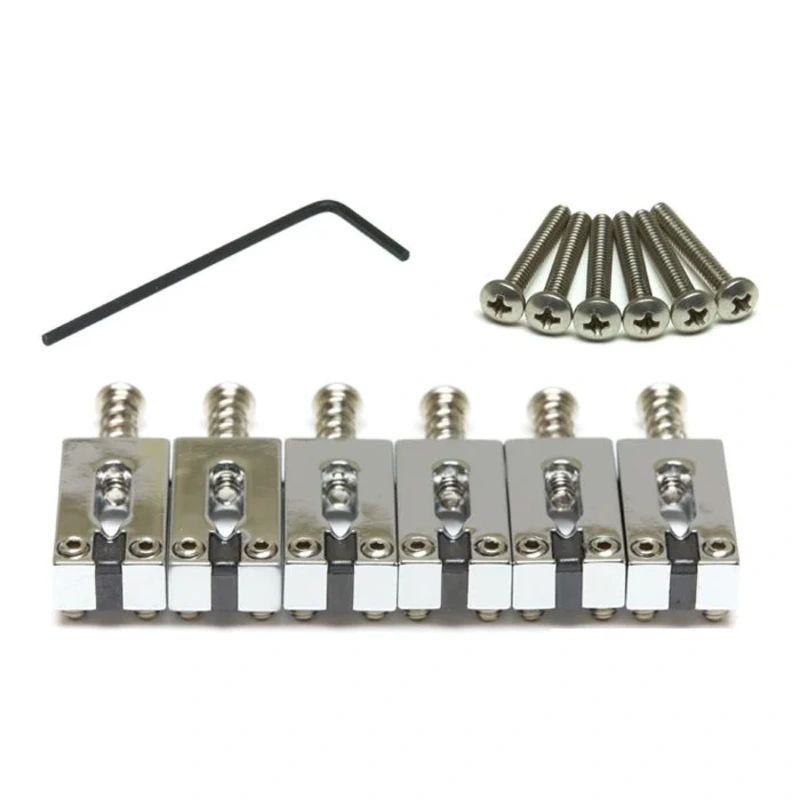 Graph Tech PG-8000-0C Guitar Bridge Saddle Set (Chrome ...
